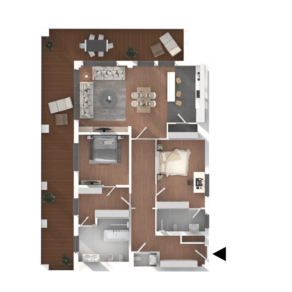 3 Rooms – Stejarii Residential Club