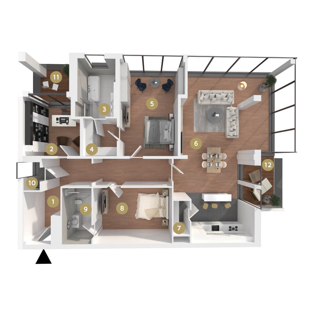 3 Bedrooms – Stejarii Residential Club